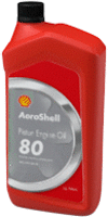 Huile moteur SHELL AEROSHELL OIL 80 Bidon 1QT